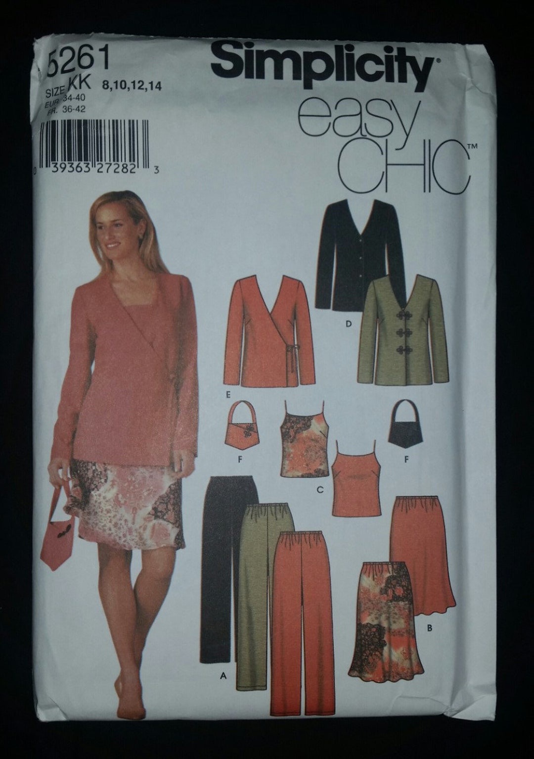 Patterns, Simplicity #5261 & #5311, 2003, Complete, UNCUT, FABRIC ...