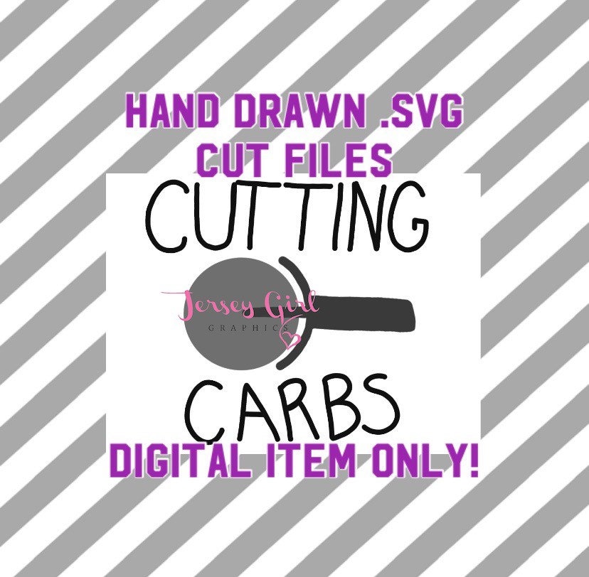 DIGITAL SVG Cut File Cutting Carbs Funny Sign Laser Glowforge ...
