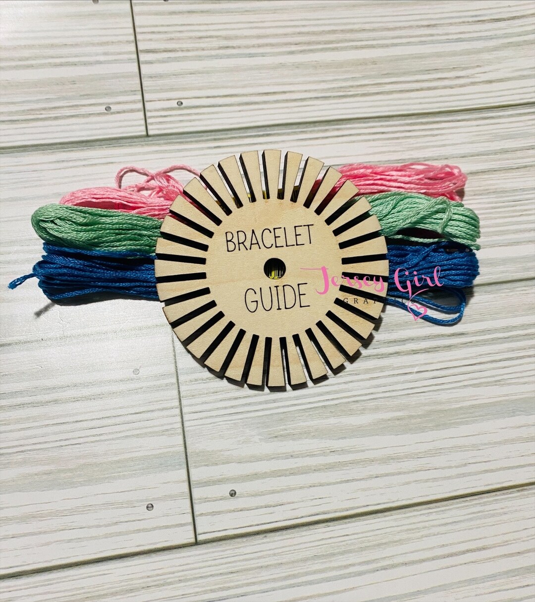 Friendship Bracelet Wooden Wheel Disc Loom Guide Braid Trollen Kumihimo ...