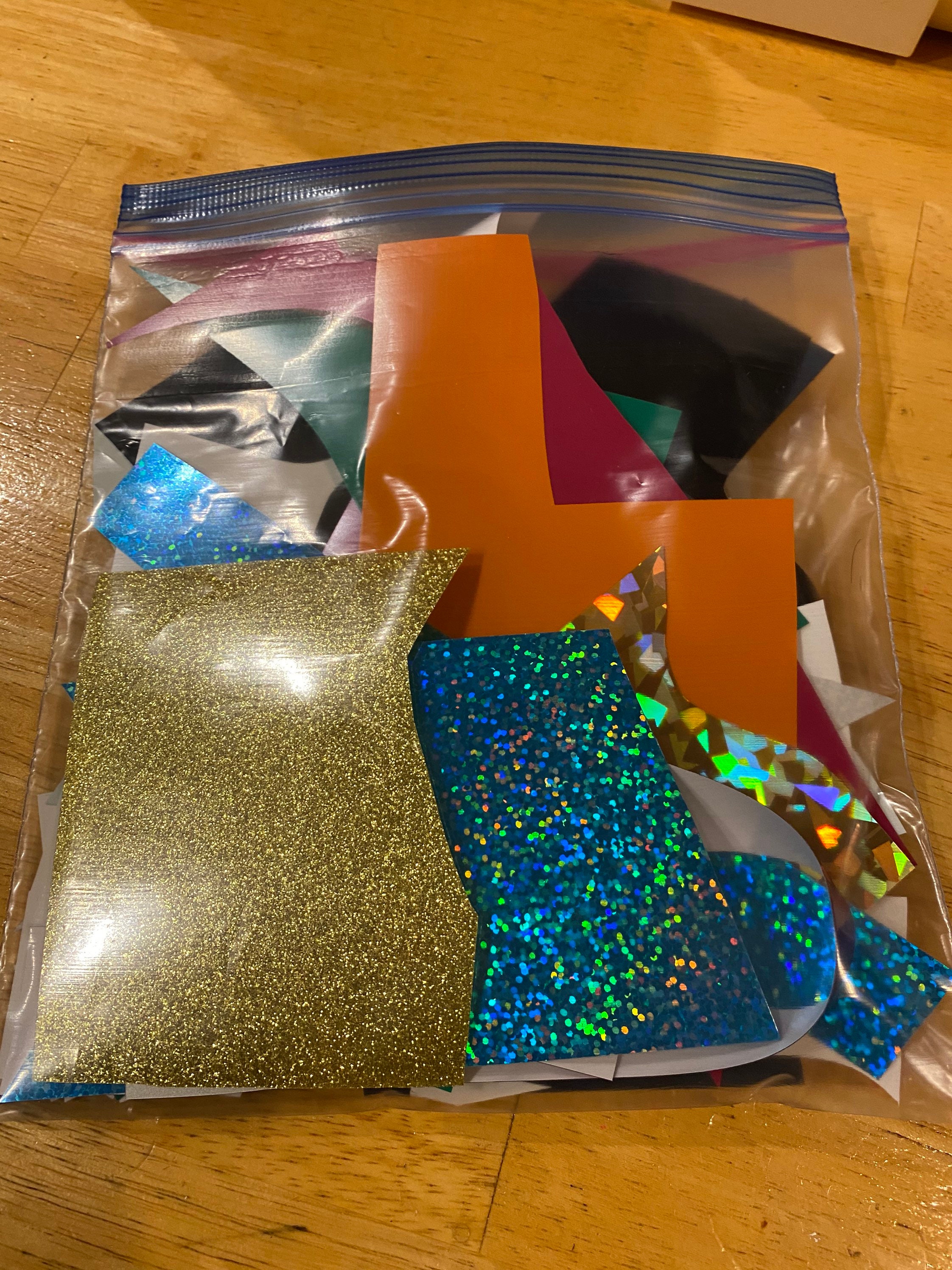 Scrap HTV Adhesive Vinyl Bag Craft Diy Heat Transfer Holographic ...