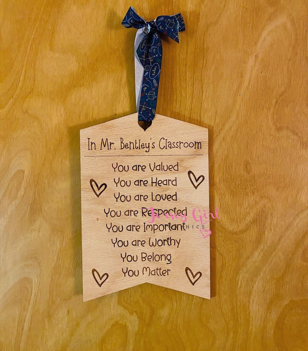 Positive Affirmation Custom Wooden Sign Room Classroom Teacher Kid ...