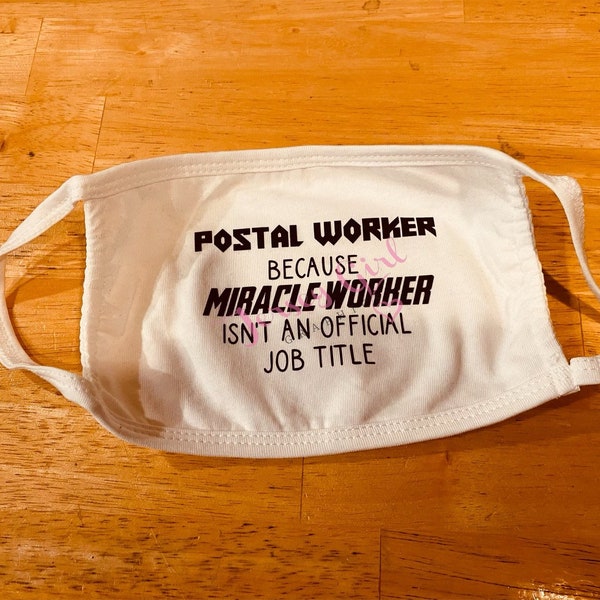 Postal Face Mask - Etsy