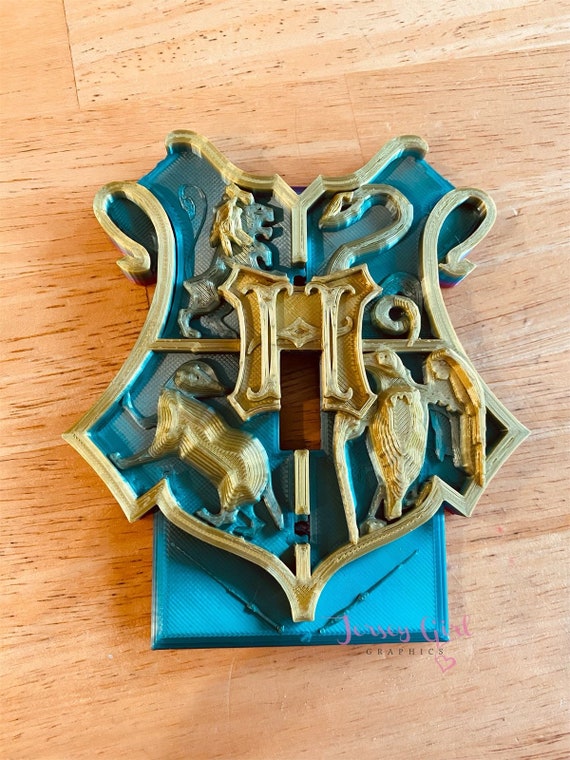 3d Printed Crest Light Switch Cover Lumos Nursery Theme Room - Etsy