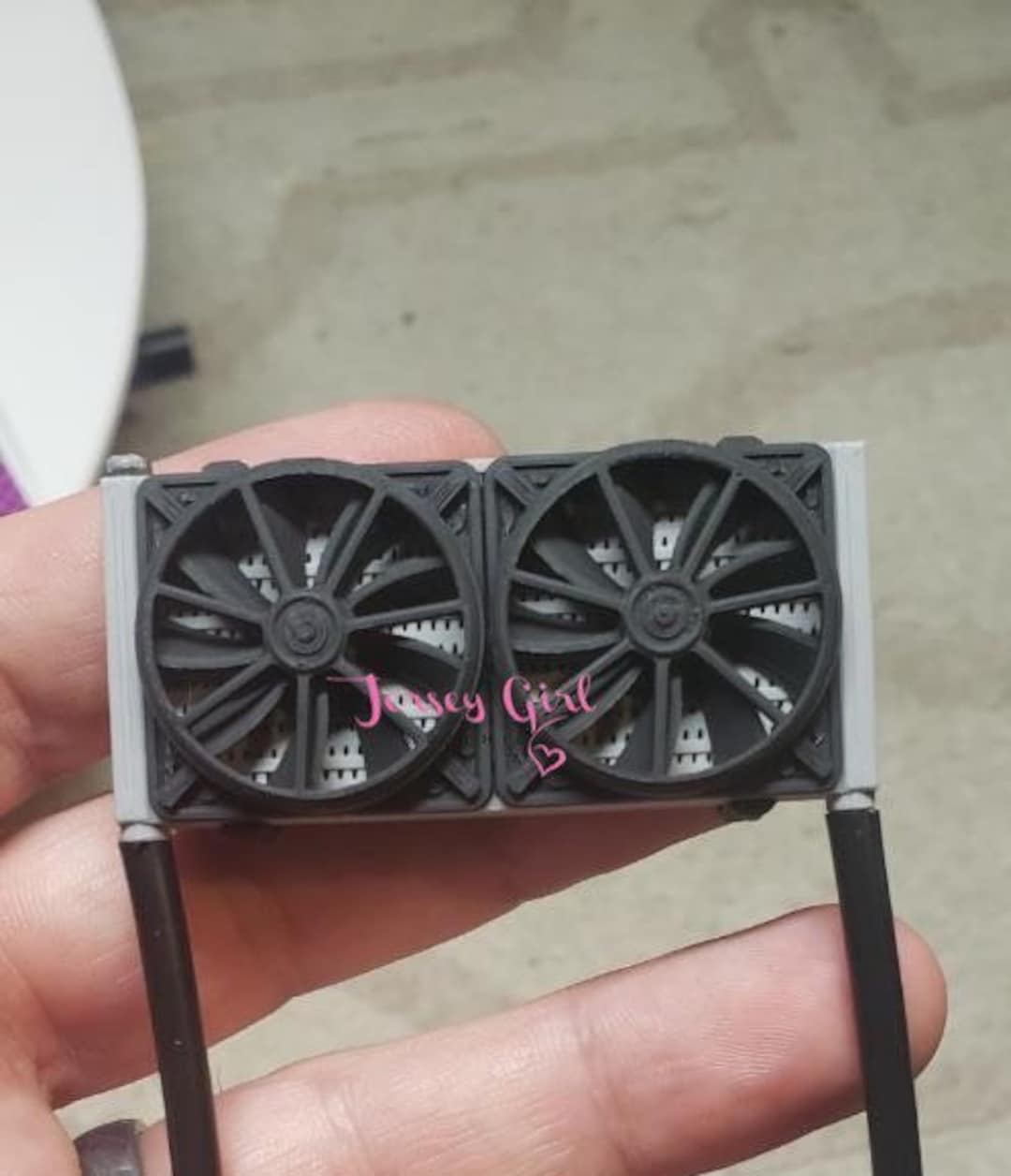 1:10 Scale Radiator and Fans for Rc Hobby Accessories for Jeep Car ...