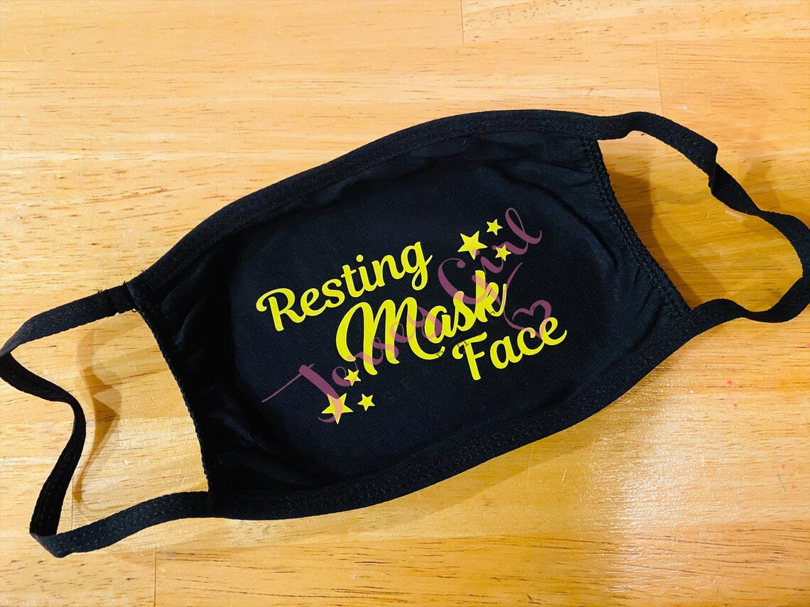 Resting Mask Face Funny Face Mask Cotton Rbf Gift Cute Stars - Etsy