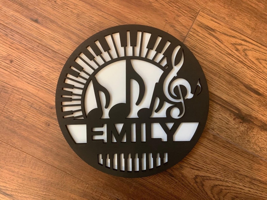 Music Themed Personalized 11” Wooden Sign With Stand Gift Marching Band ...