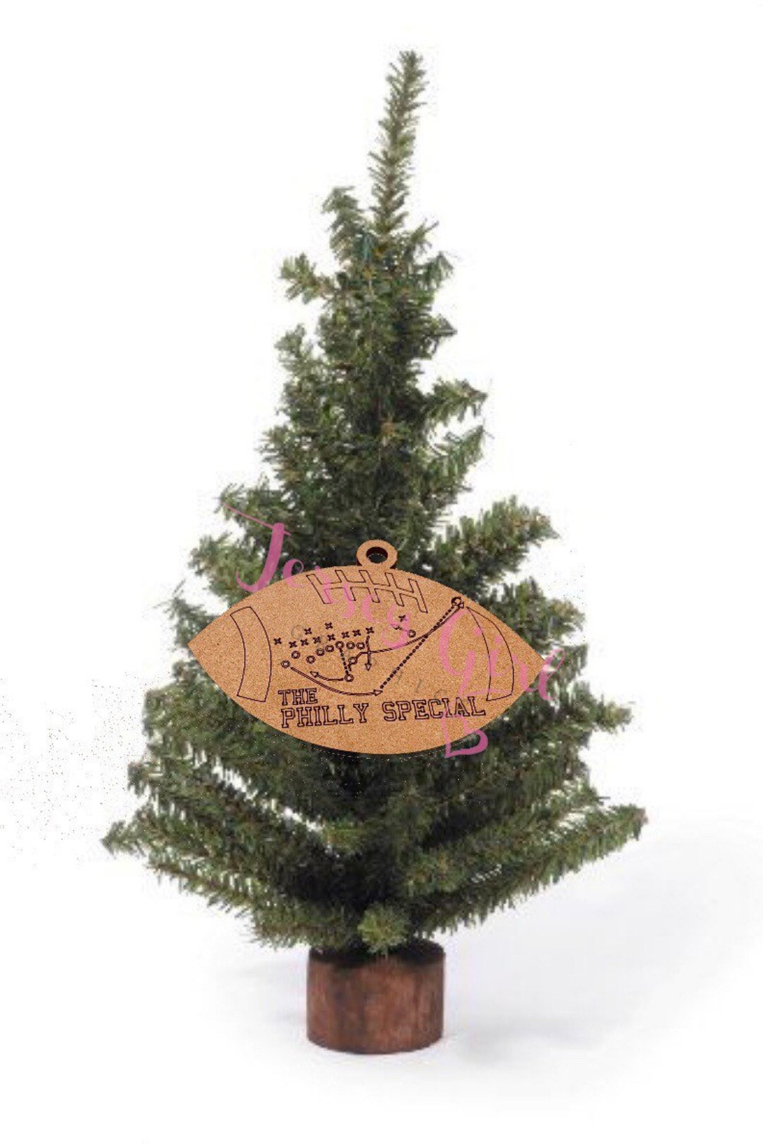 Philly Special Football Wooden Christmas Ornament Tree Eagles Birds ...