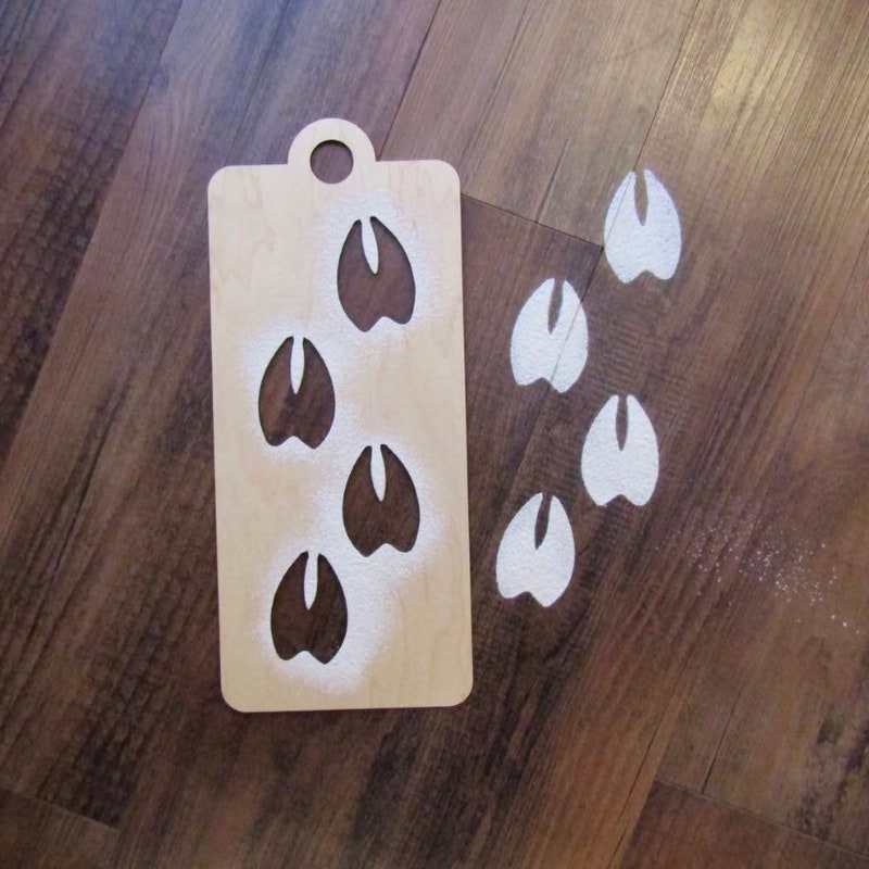 Reindeer Hoof Print - Etsy