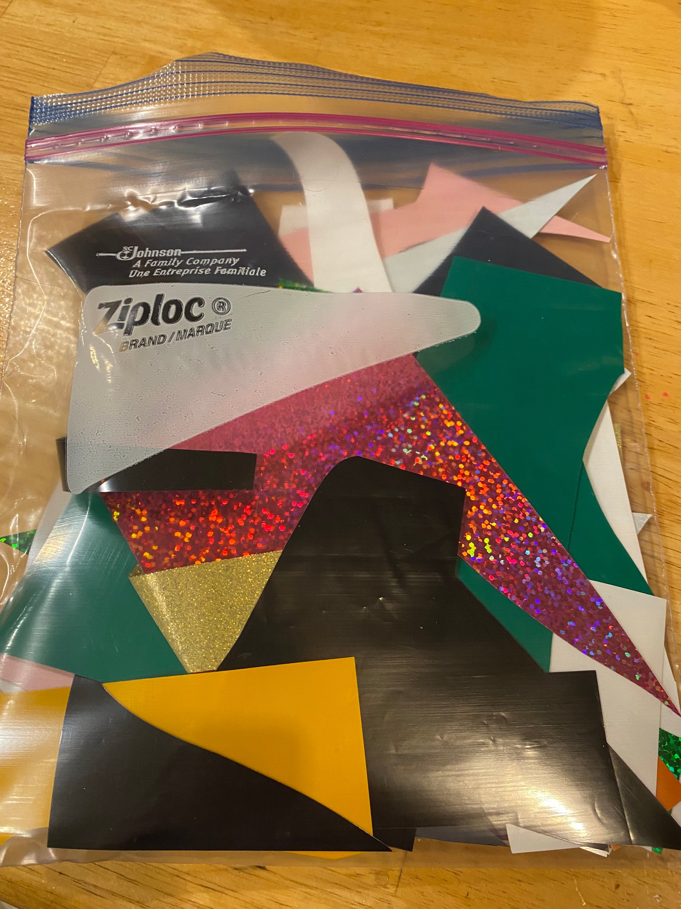 Scrap HTV Adhesive Vinyl Bag Craft Diy Heat Transfer Holographic ...