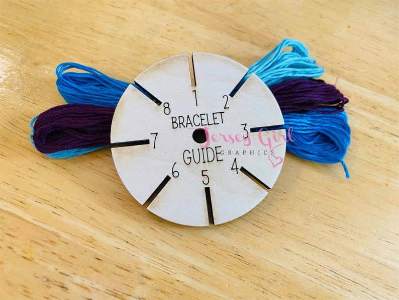 Friendship Bracelet Wooden Wheel Disc Loom Guide Braid Trollen | Etsy