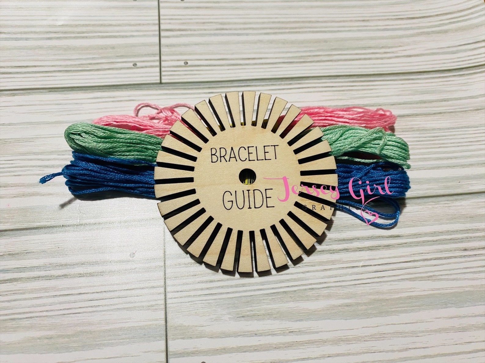 Friendship Bracelet Wooden Wheel Disc Loom Guide Braid Trollen Kumihimo ...