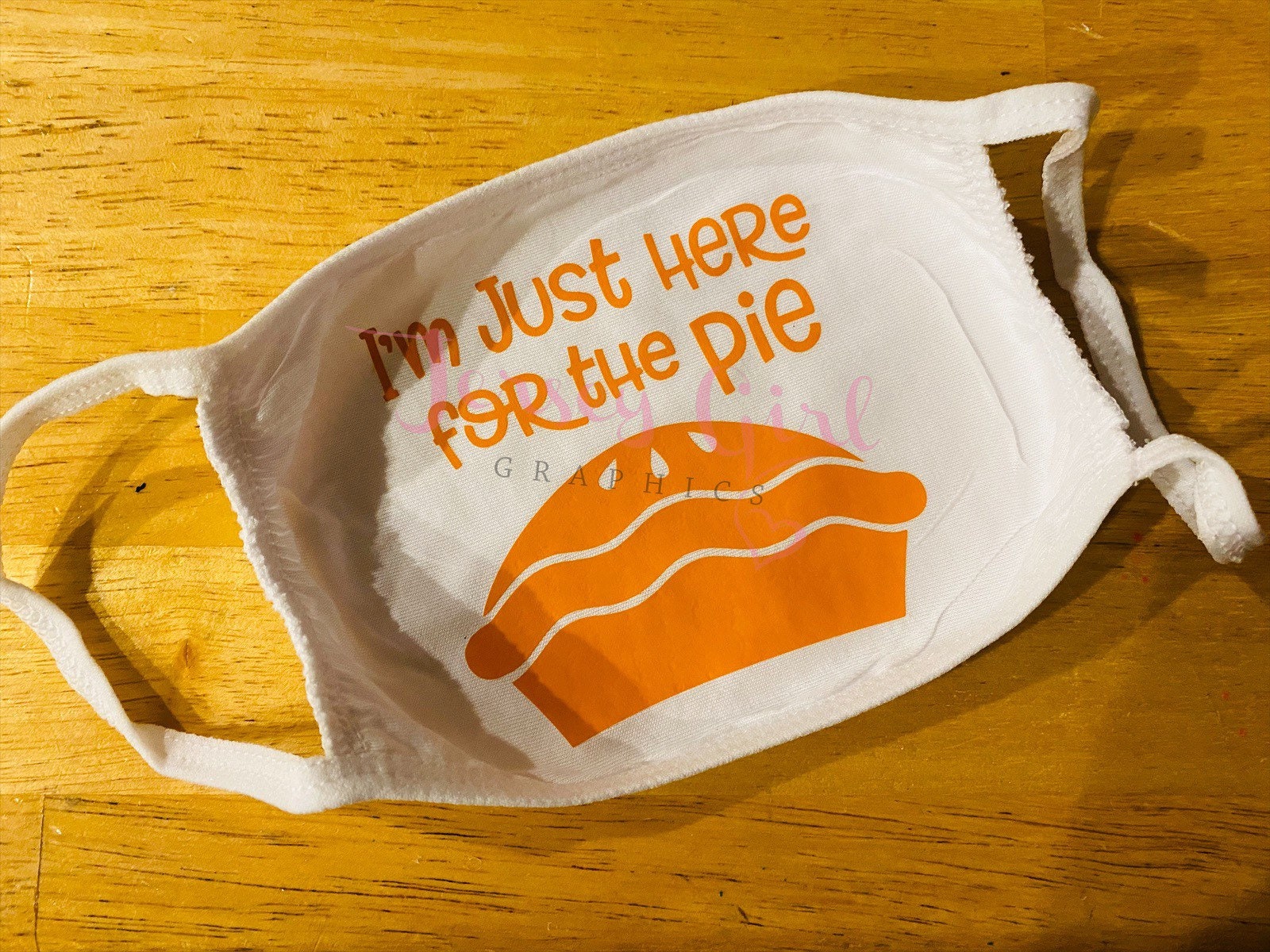 Im Just Here for the Pie Funny Cotton Face Mask Gift Fall | Etsy