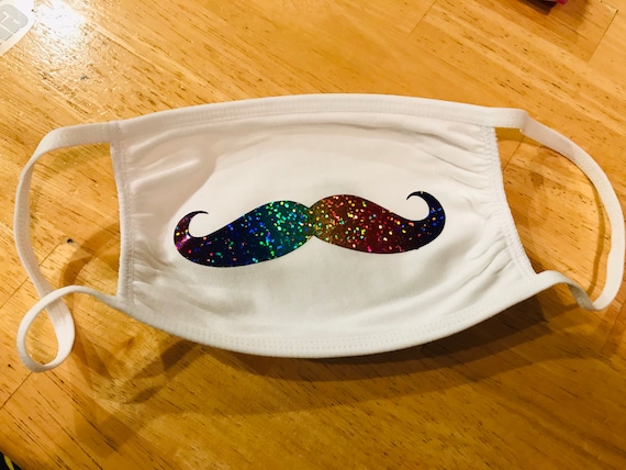 White Mask With Mustache