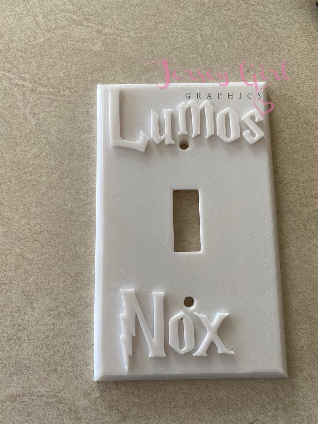 CLEARANCE* 3D Printed Light Switch Cover Lumos Nursery Theme Room Kids ...