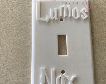 Lumos and Nox Light Switch Cover Wood - Etsy