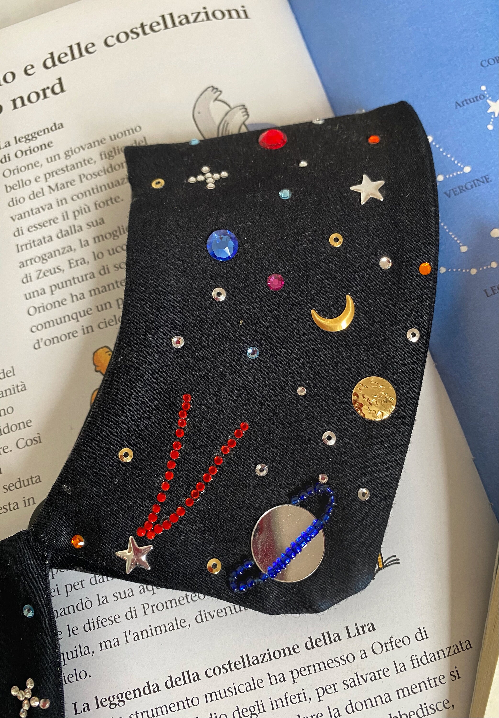 Women's Collar Decorated With Star Galaxies and Planets - Etsy