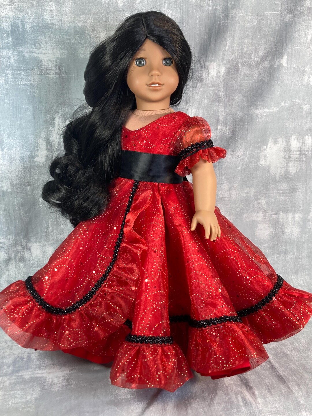 Spanish Flamenco Doll Dress for American Girl Doll, Dance Style 18 ...