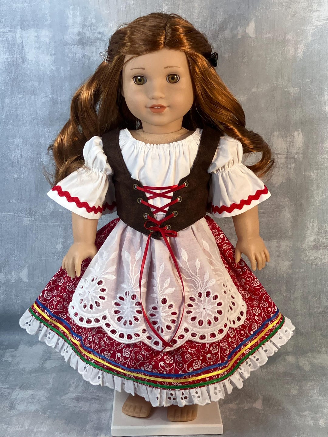 Traditional Italian Folk Tarantella Dress for American Girl Doll - Etsy