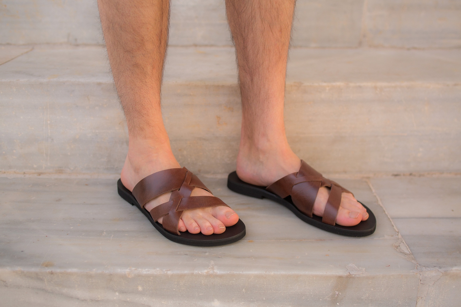 Sandalias Hombres Sandalias de Cuero Hombre Sandalias | Etsy