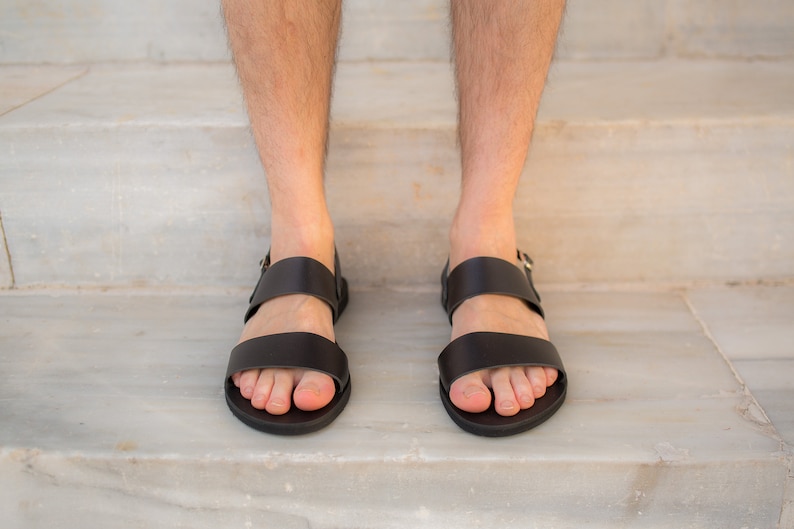 Handmade Men Sandals Men Leather Sandals Men Slides Men | Etsy