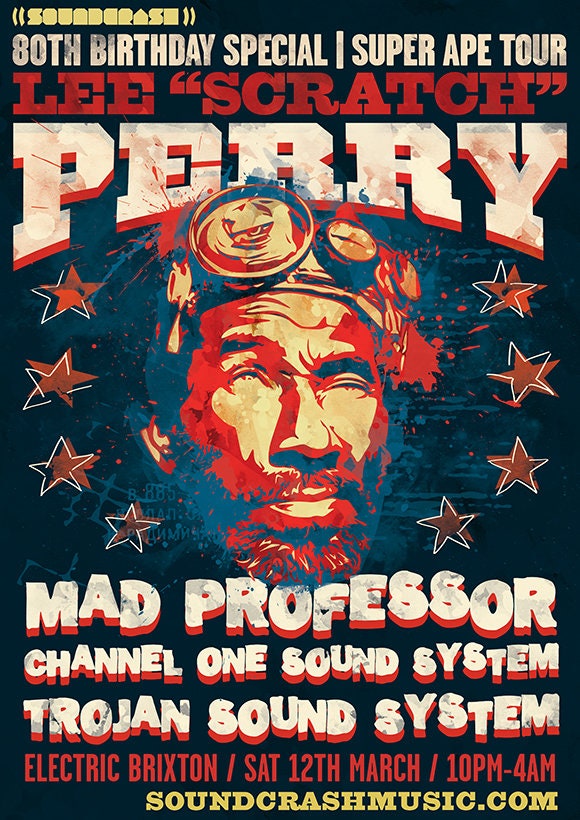 Lee Scratch Perry Concert Poster - Etsy