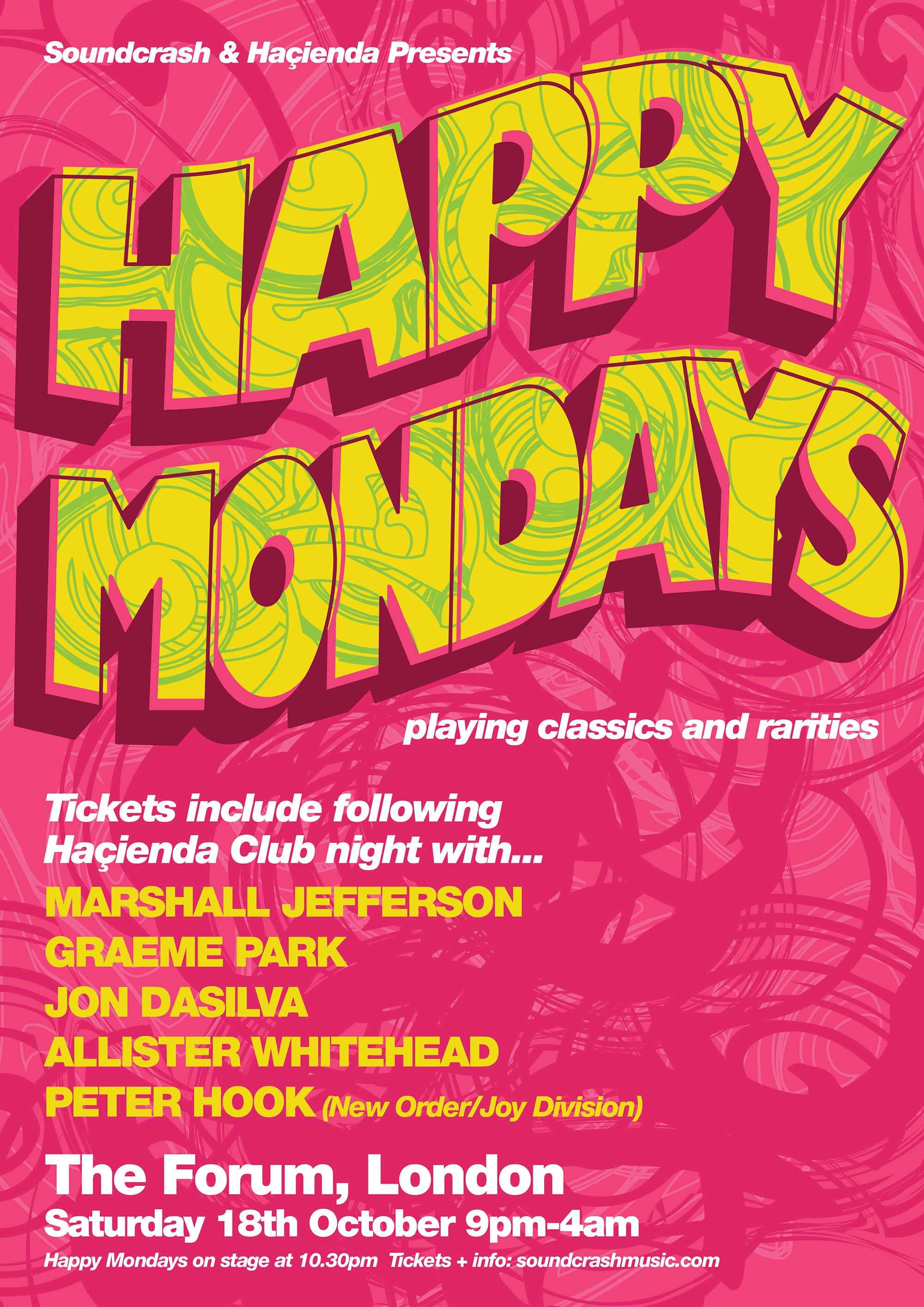 Happy Mondays Concert Poster - Etsy