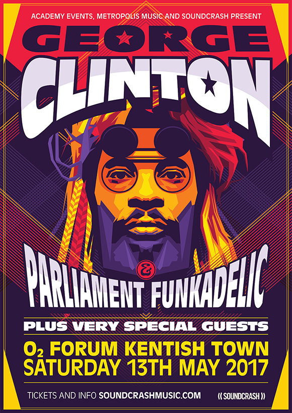 George Clinton Concert Poster - 02 Forum - Etsy