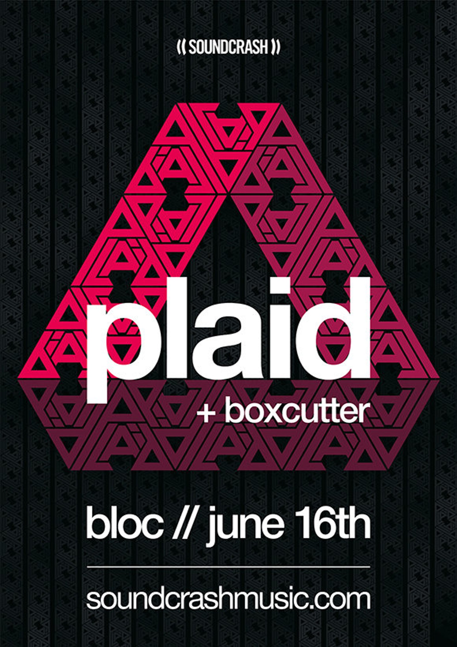 Plaid Concert Poster - Etsy