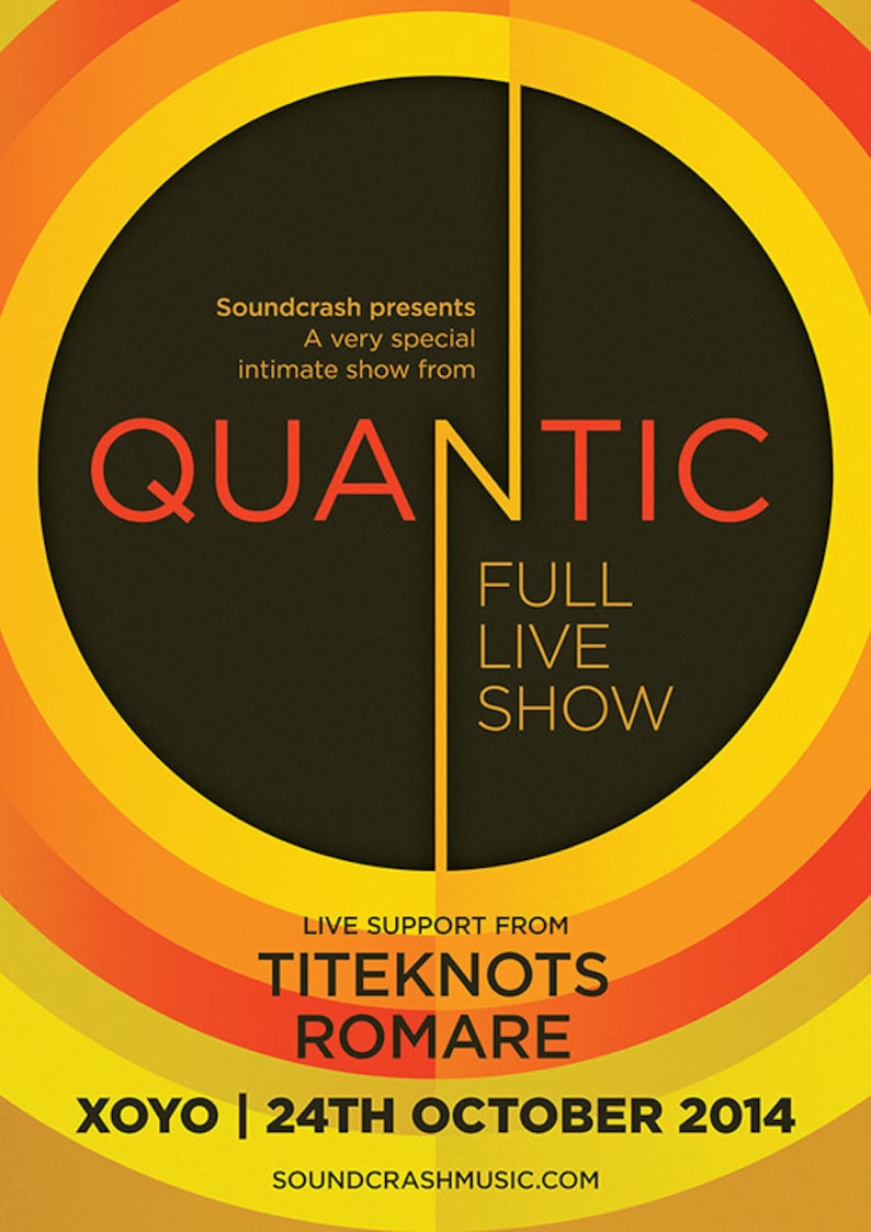 Quantic Concert Poster - Etsy