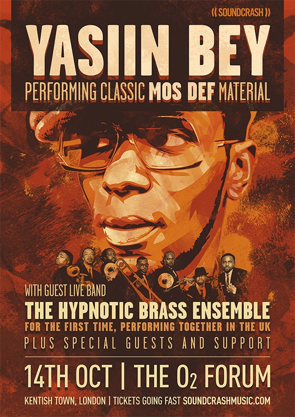 Yasiin Bey (FKA Mos Def) Concert Poster - Etsy