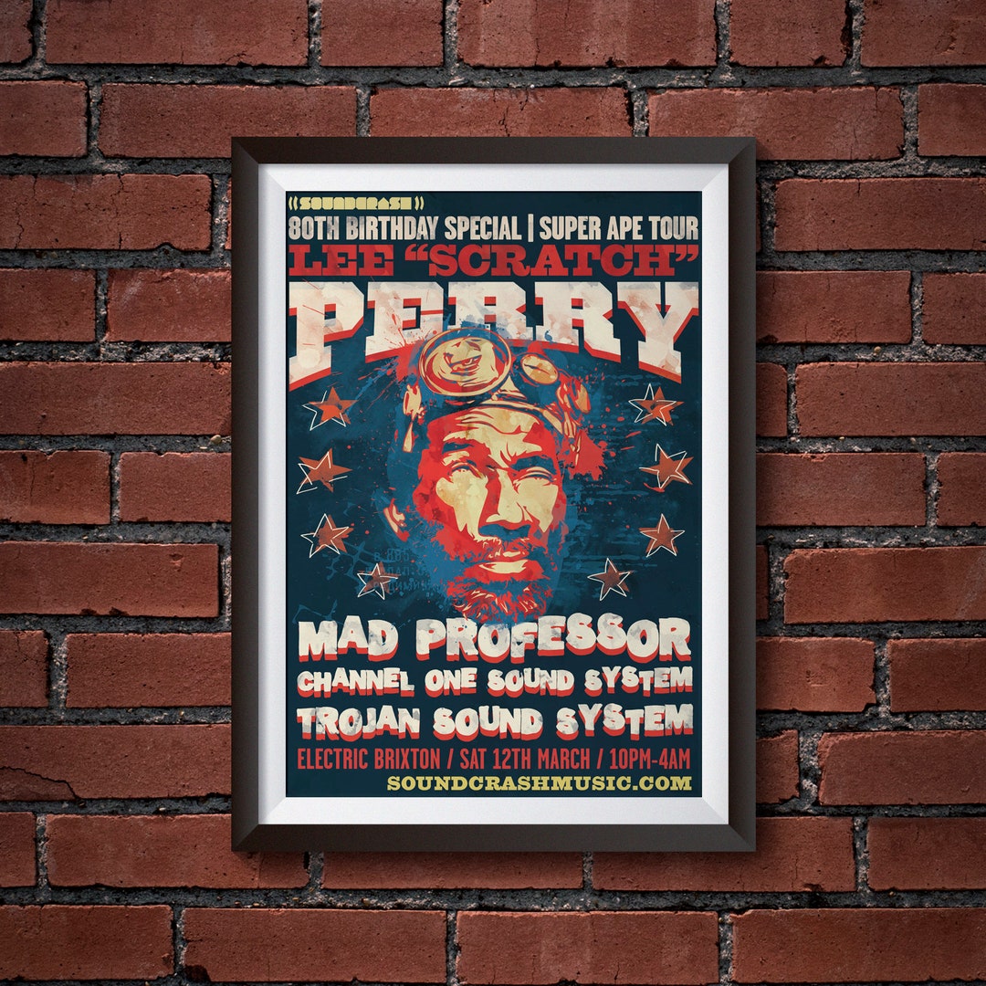 Lee Scratch Perry Concert Poster - Etsy