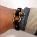 Leather Shackle Cuff Bracelet. Brass - Etsy