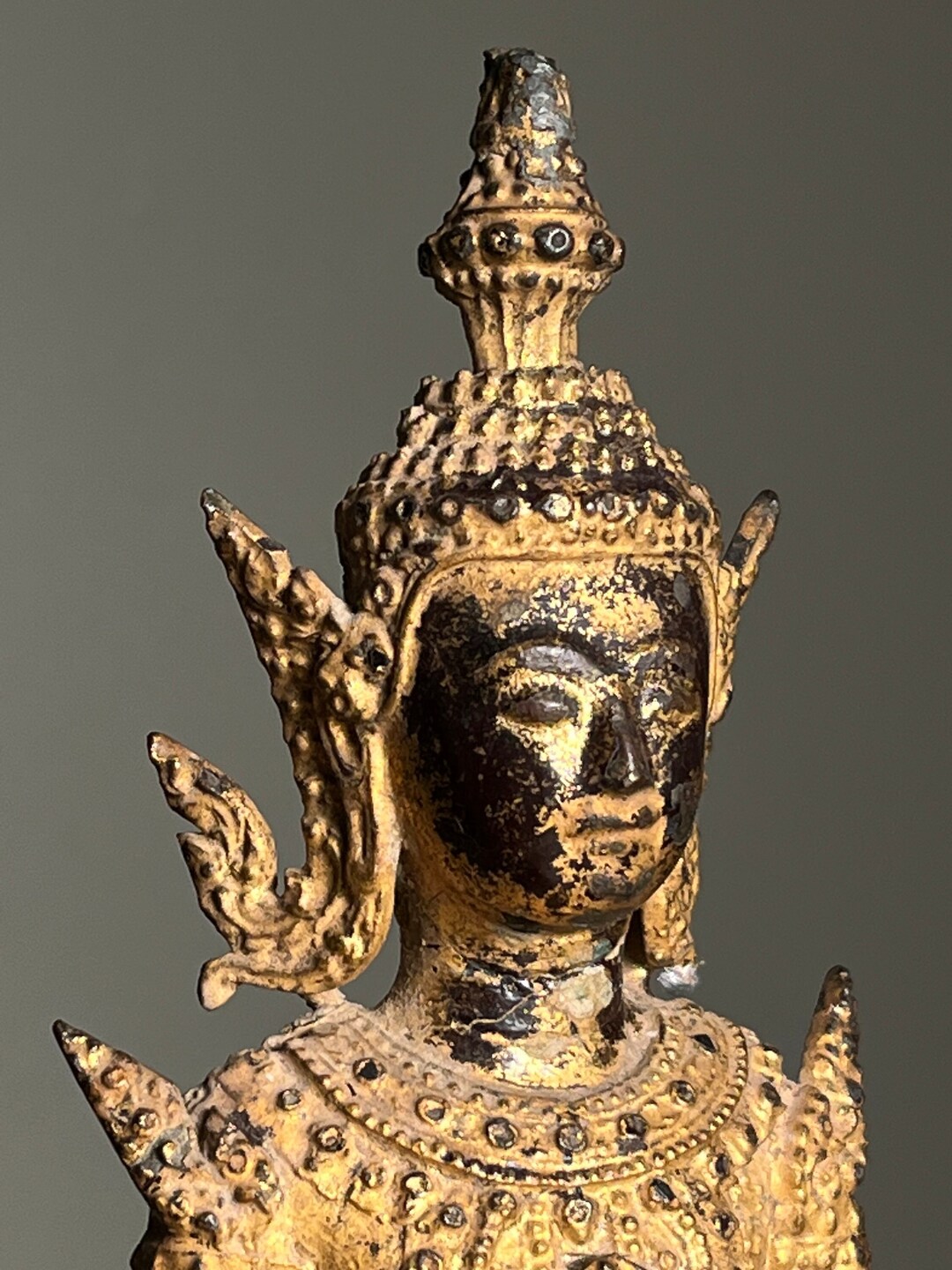 Bronze Buddha - Royal Attire. Gold Gilded. Thailand. Circa 1800. Statue ...