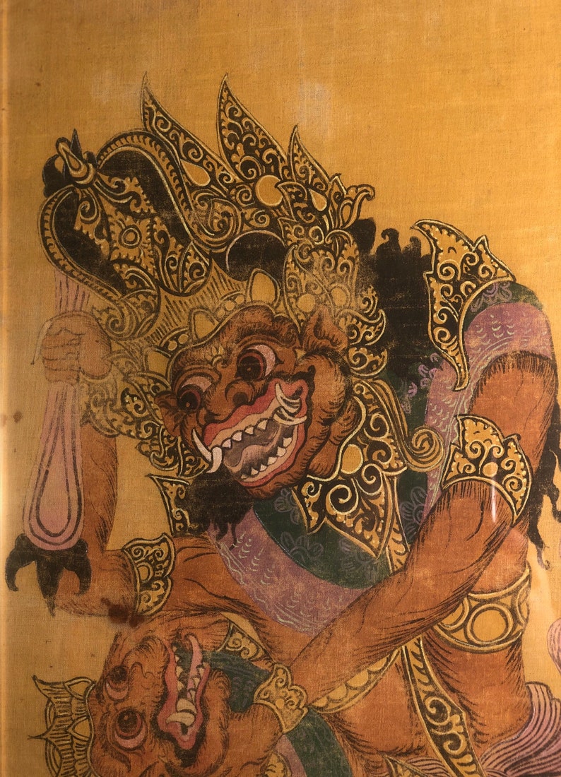 Wonderful Vali & Sugrivathe Ramakien ramayanapainting on - Etsy