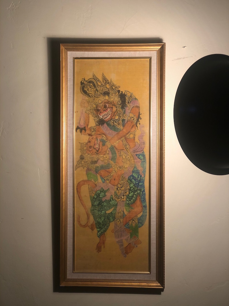 Wonderful Vali & Sugrivathe Ramakien ramayanapainting on - Etsy