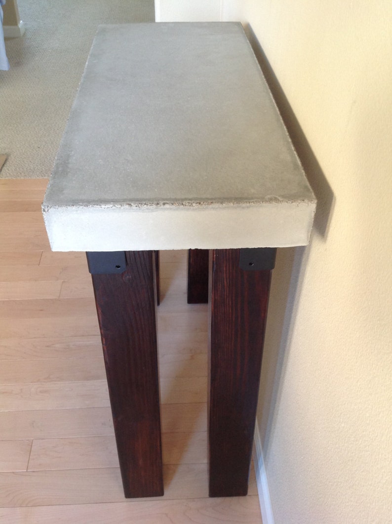 Concrete Console Table - Etsy