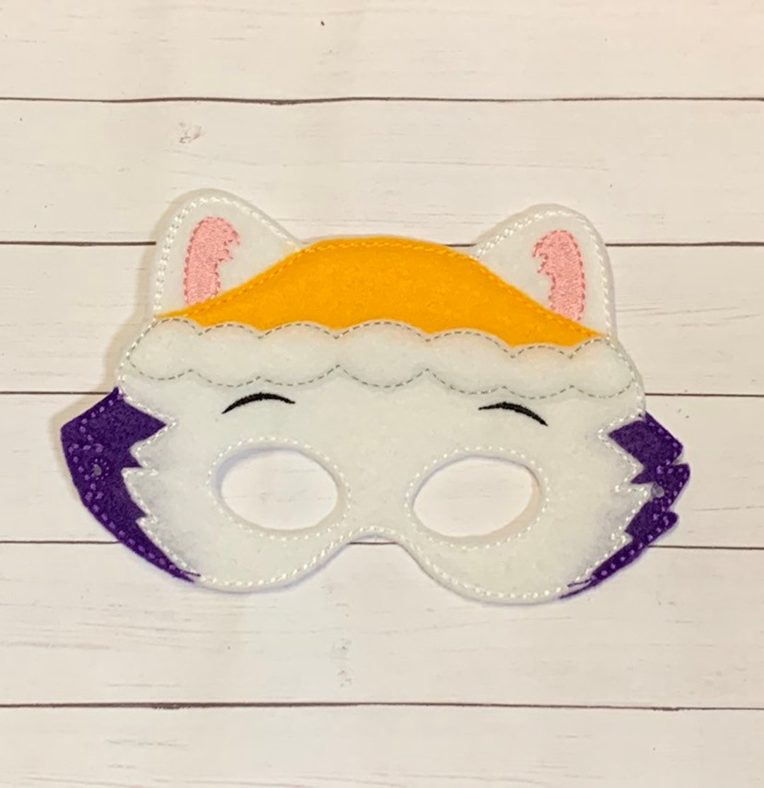 Snow Pup Play Mask - Etsy