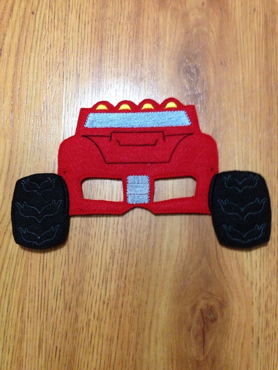 Red Monster Truck Mask | Etsy