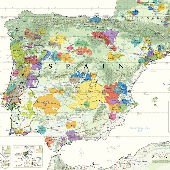 Iberian Peninsula Physical Map