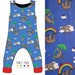 Sloth Baby Romper, Rainbow Jersey Dungarees, Unisex Baby Clothes ...