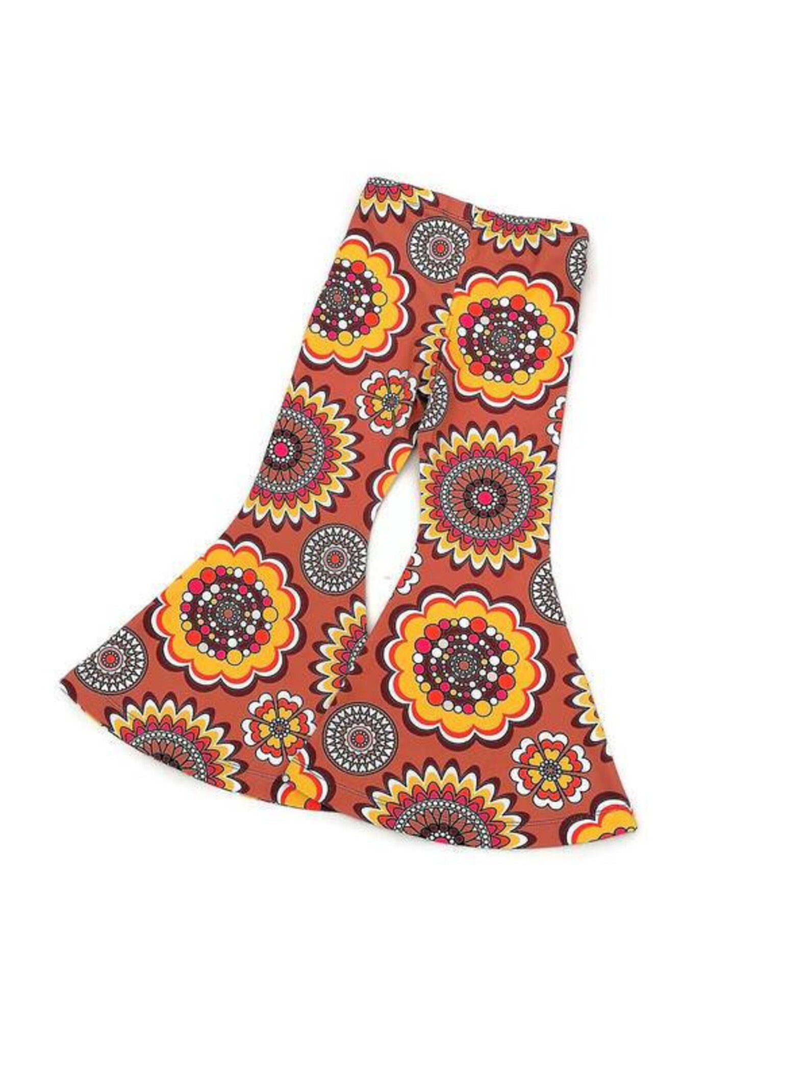 Flower Power Bell Bottoms Organic Cotton 18 Months to 14 - Etsy