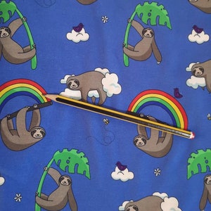 Sloth Baby Romper, Rainbow Jersey Dungarees, Unisex Baby Clothes ...