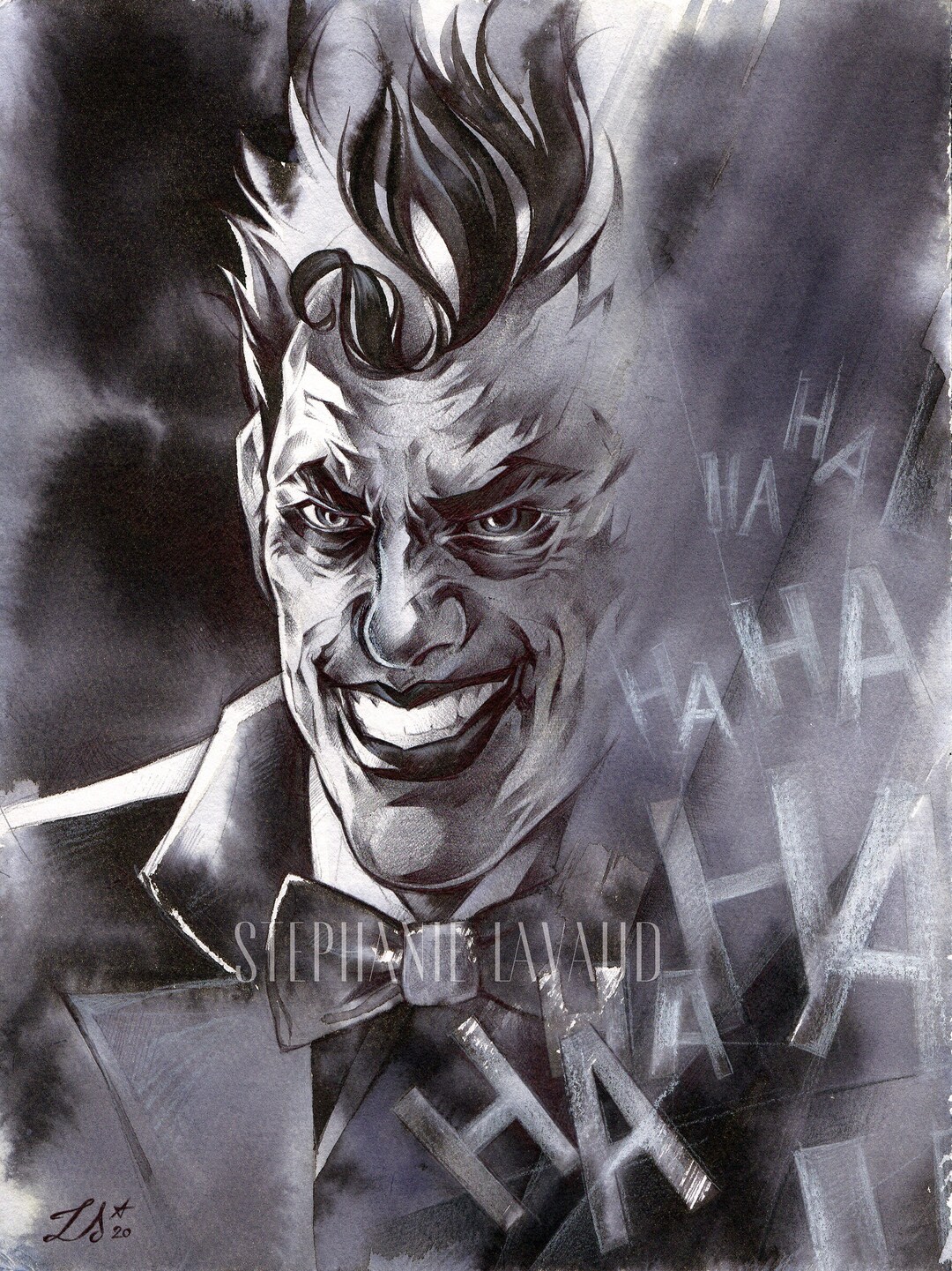 The Joker, Original Drawing / Original Art - Etsy UK