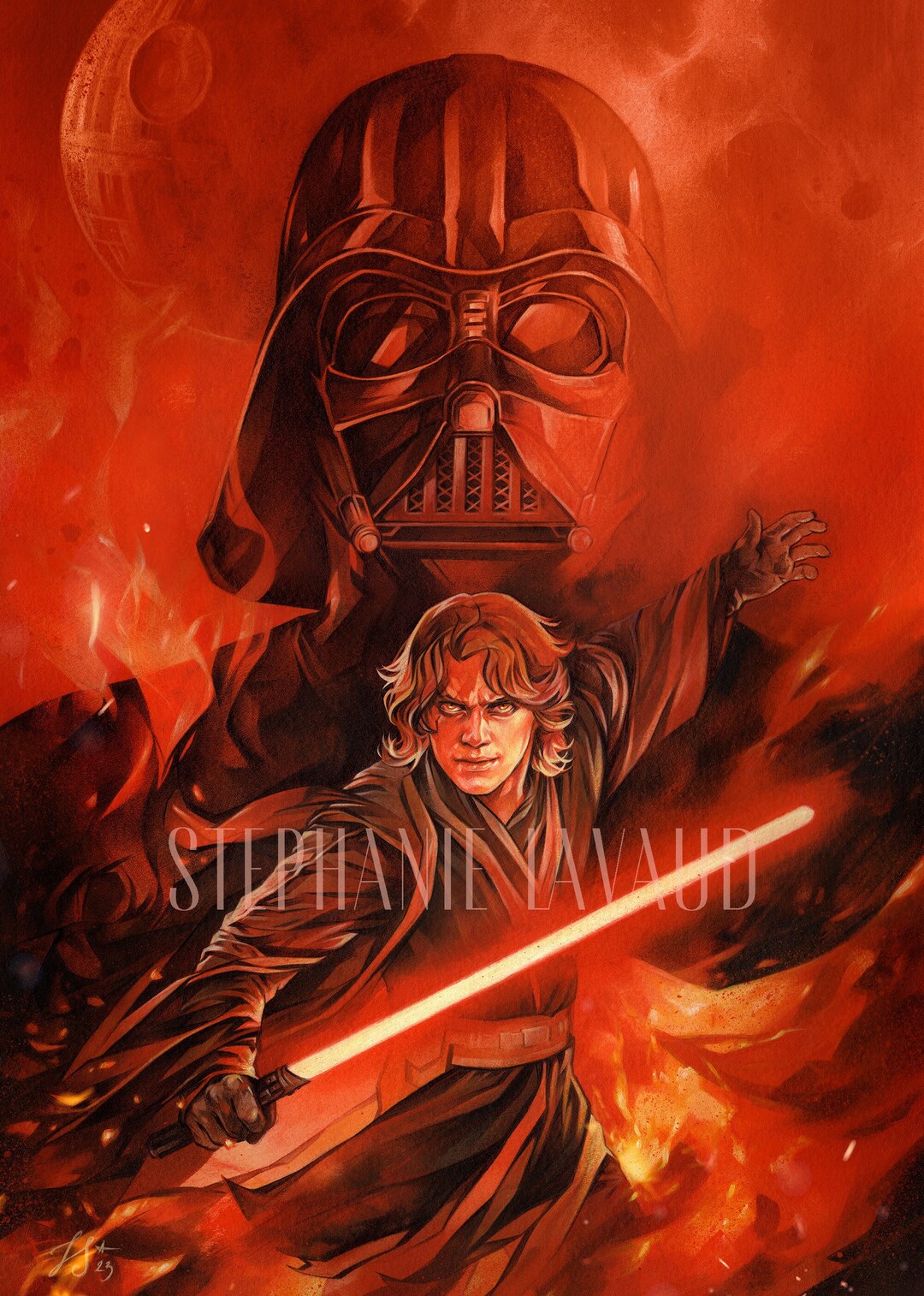 Anakin Skywalker / Poster imprimé sur papier mat / Print on mat paper - Etsy France