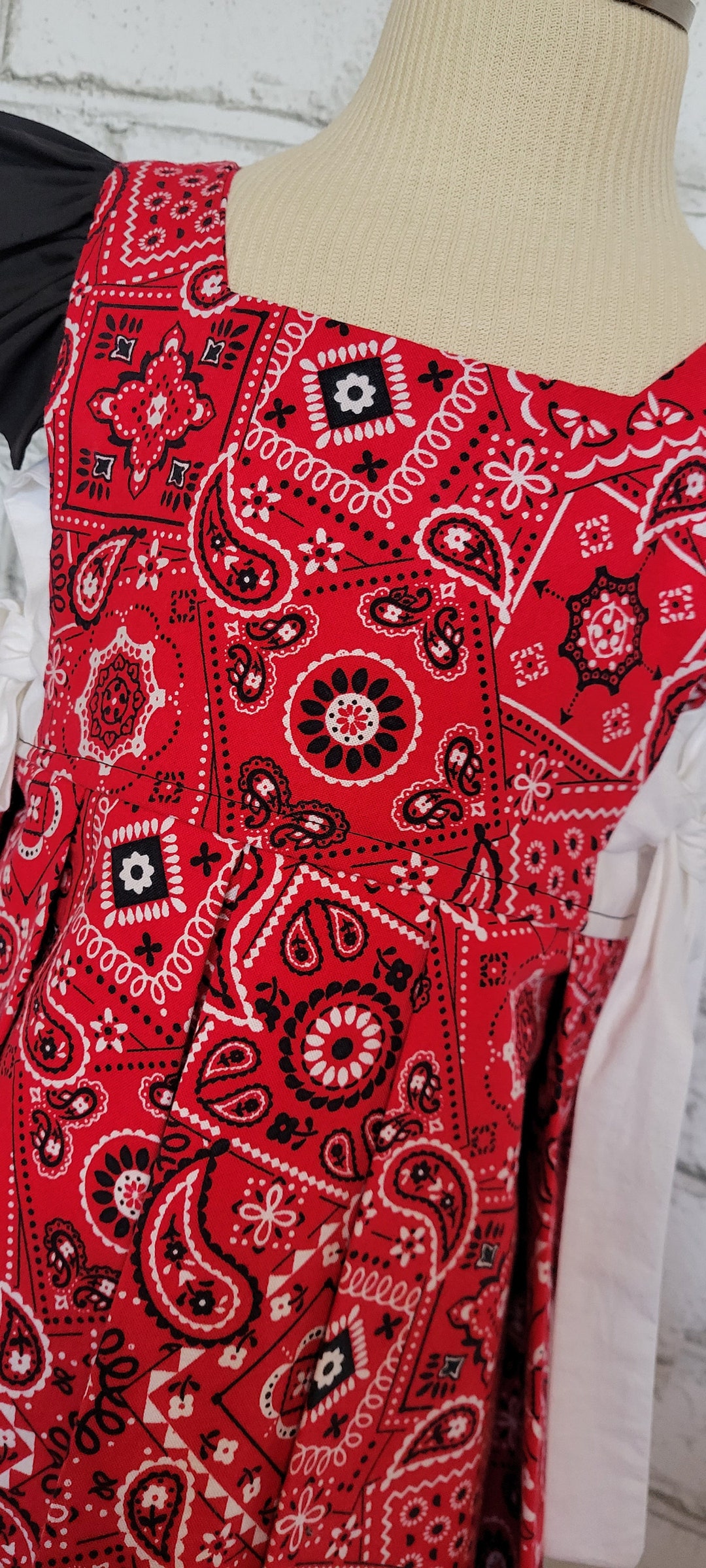 Rough Rider Red Bandana Bonnie Dress - Etsy