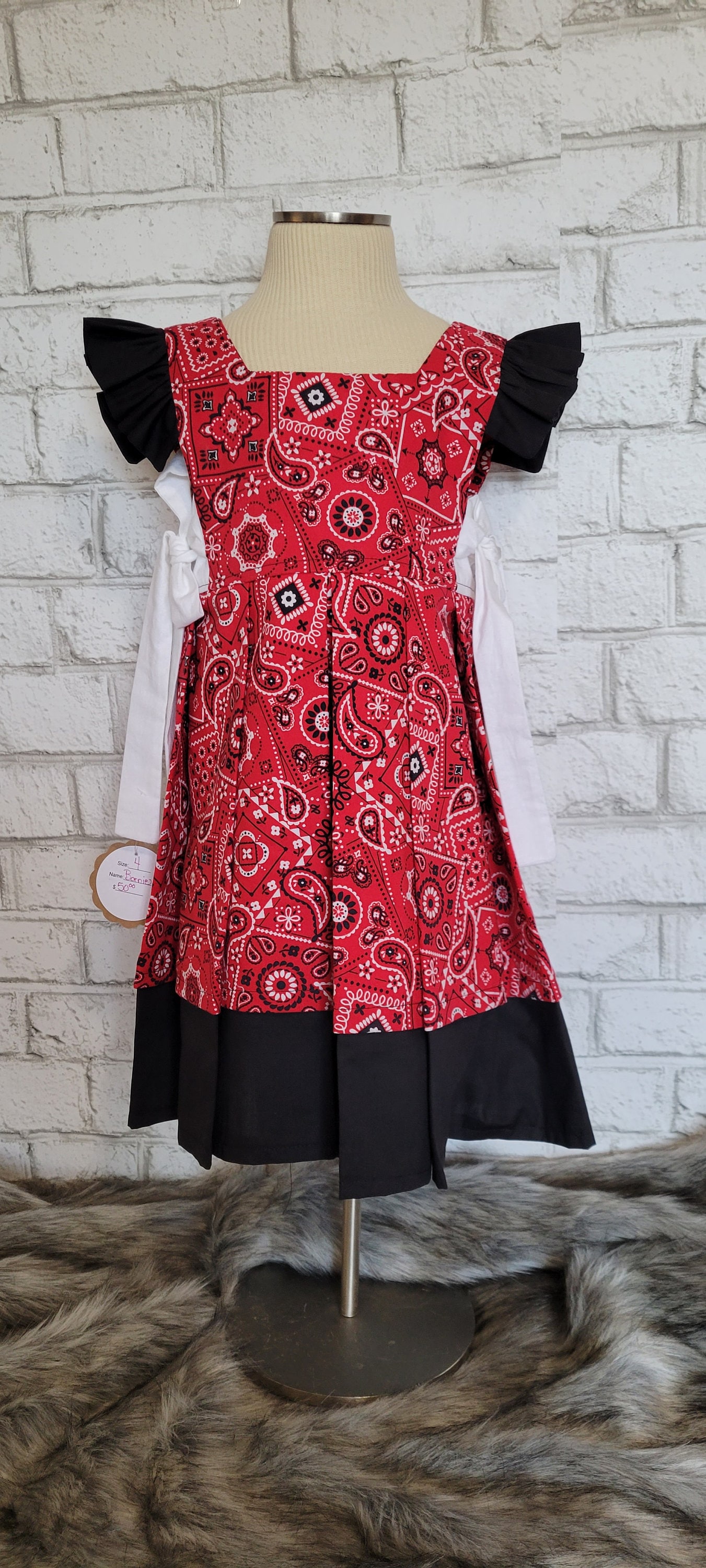 Rough Rider Red Bandana Bonnie Dress - Etsy