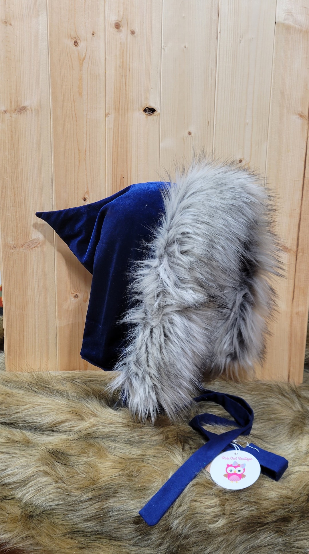 Pixie Pea Hat With Faux Fur Embellishment - Etsy