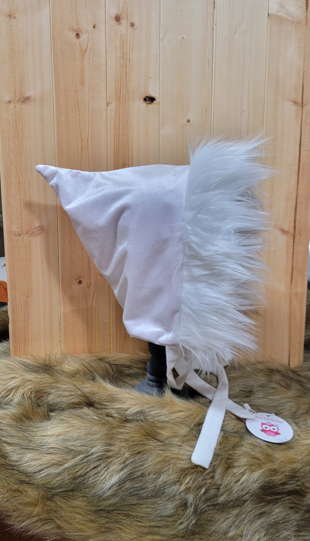 Pixie Pea Hat With Faux Fur Embellishment - Etsy