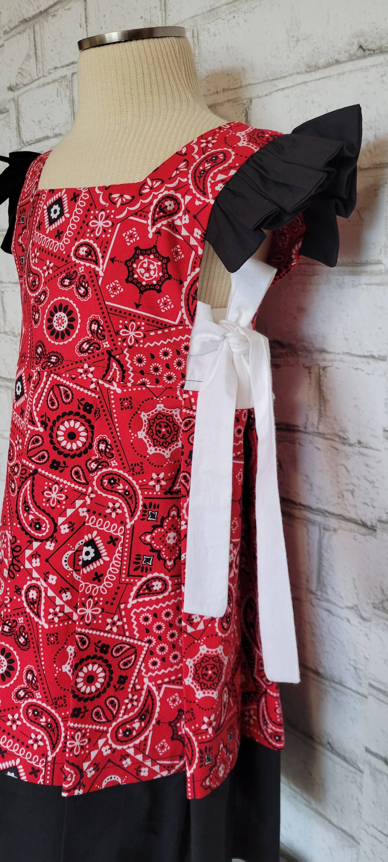 Rough Rider Red Bandana Bonnie Dress - Etsy