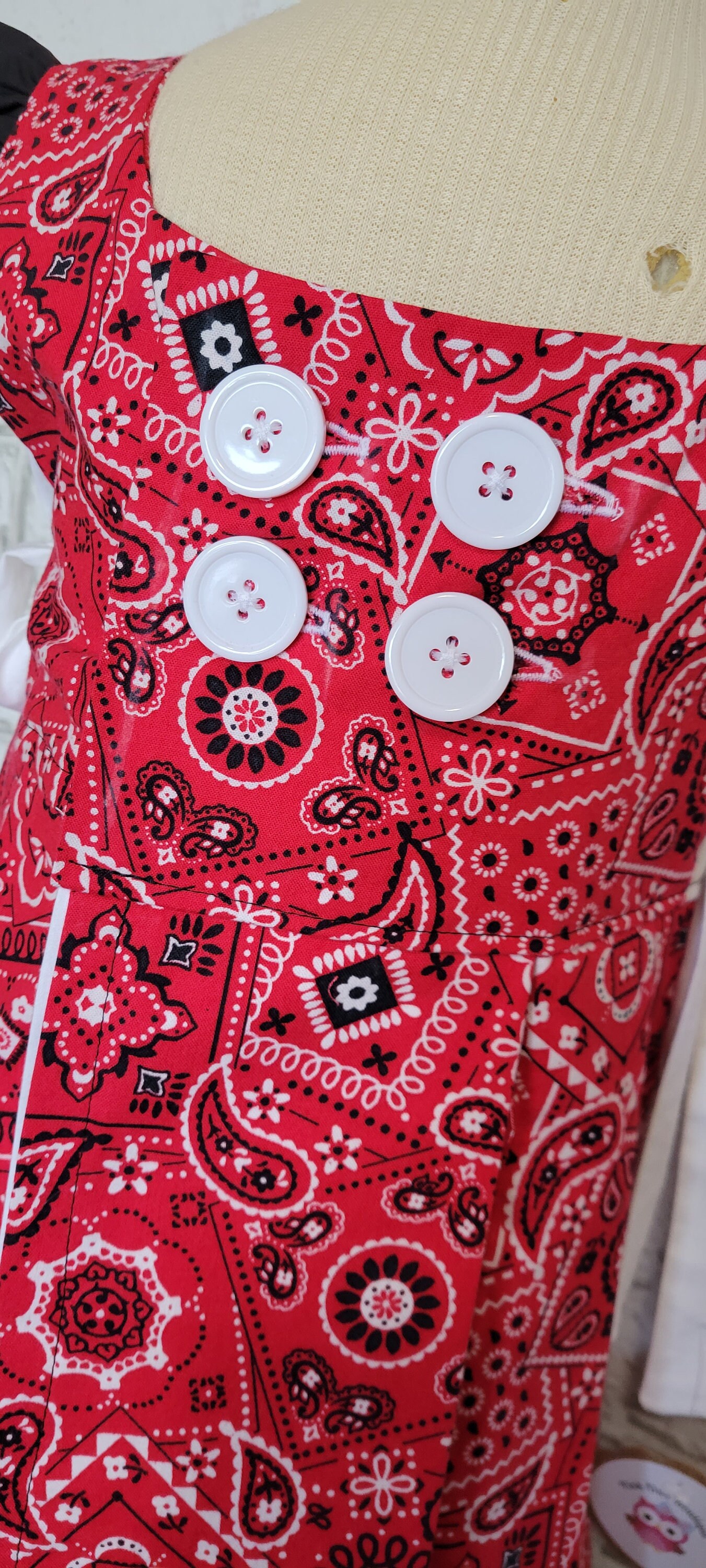 Rough Rider Red Bandana Bonnie Dress - Etsy